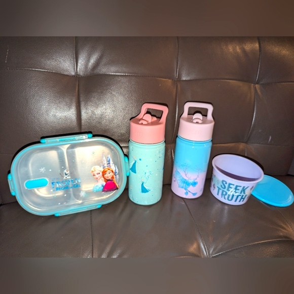 Disney | Other | Frozen Water Bottles And Lunch Containers | Poshmark